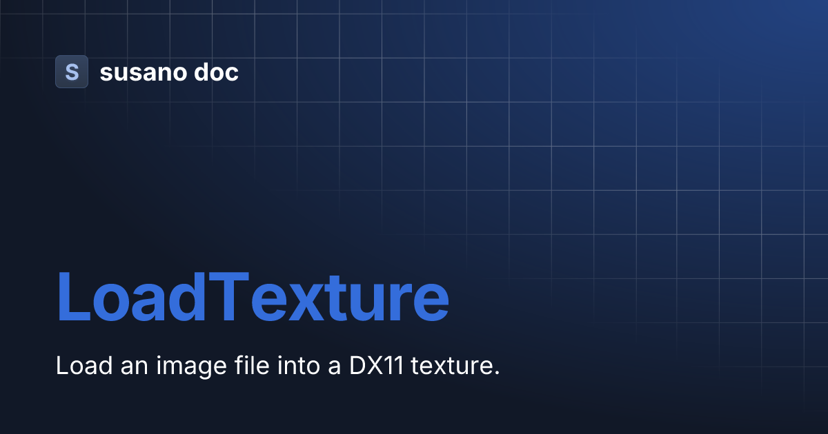 LoadTexture | susano doc